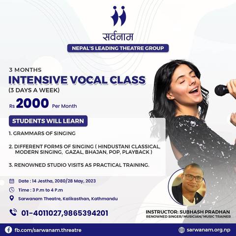 3 Months Intensive Vocal Class | Thuprai