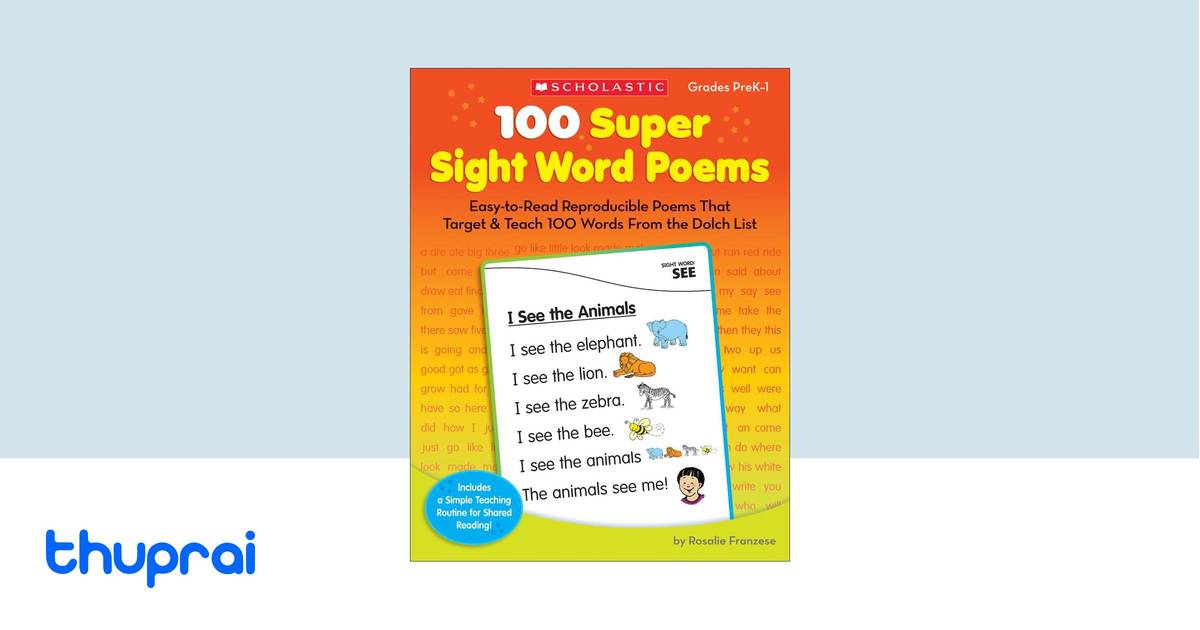 Buy 100 Super Sight Word Poems: Easy-to-Read Reproducible Poems That ...