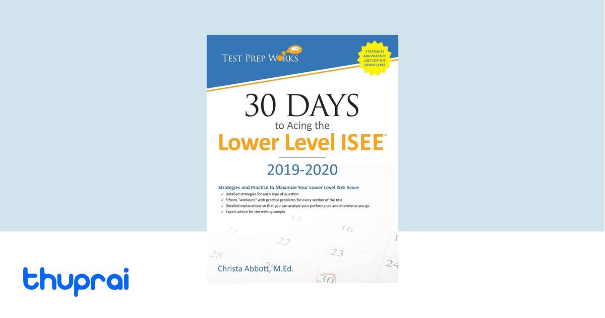 Buy 30 Days to Acing the Lower Level ISEE in Nepal | Thuprai