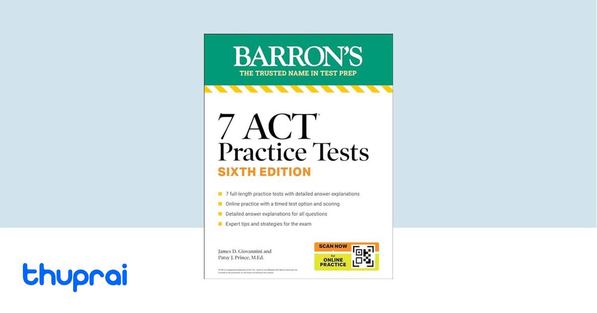 Buy 7 ACT Practice Tests, Sixth Edition (Barron's Test Prep) in Nepal ...