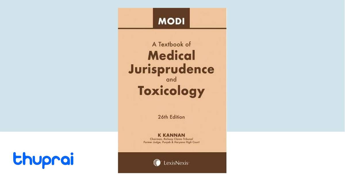 Buy A Textbook of Medical Jurisprudence and Toxicology in Nepal | Thuprai
