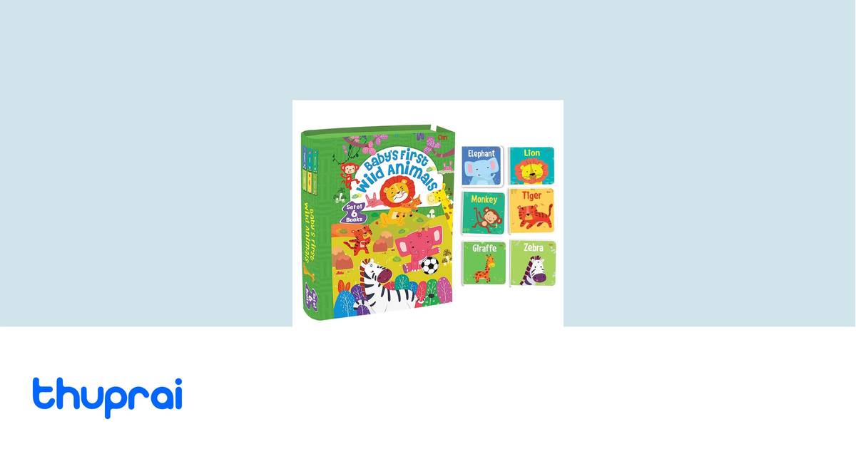 Baby’s First Wild Animals (Box) (Board book for children) by Om Books ...