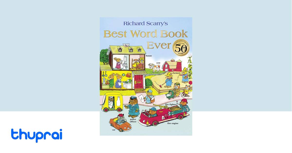 Best Word Book Ever by Richard Scarry - Buy in Nepal | Thuprai