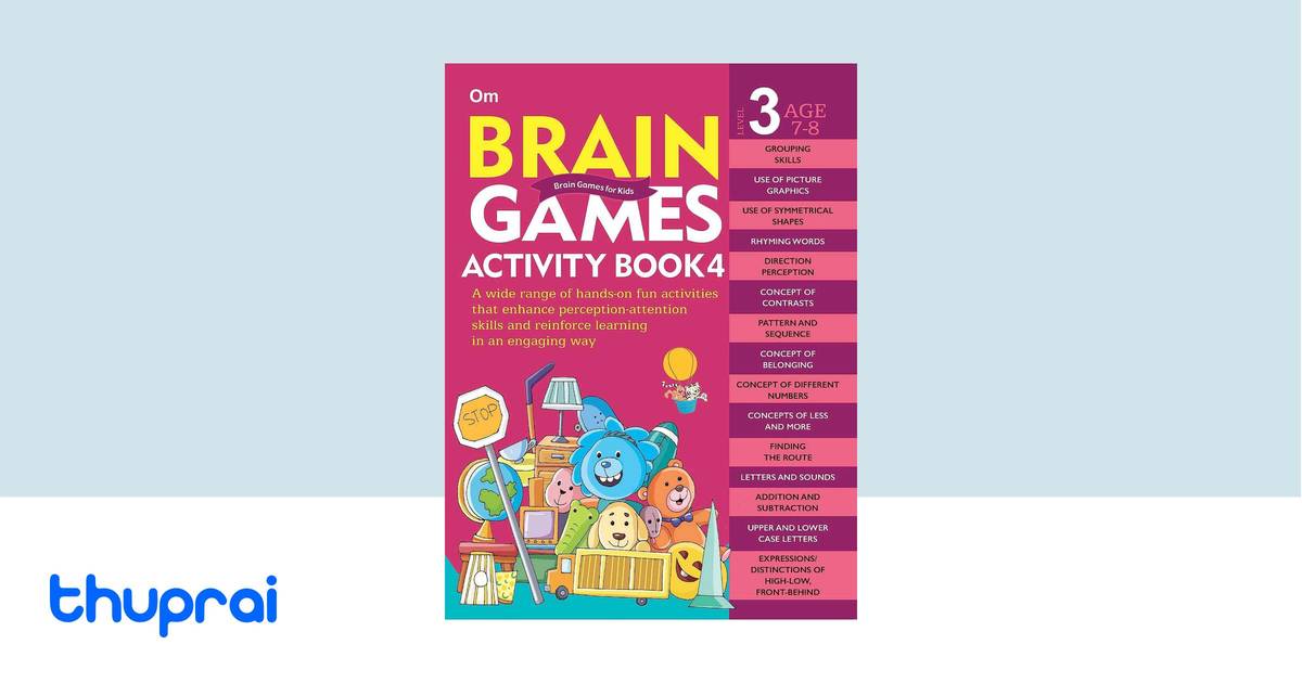 Buy Brain Games Activity Books- 4 Level in Nepal | Thuprai