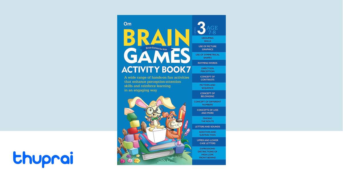 Buy Brain Games Activity Books- 7 Level in Nepal | Thuprai