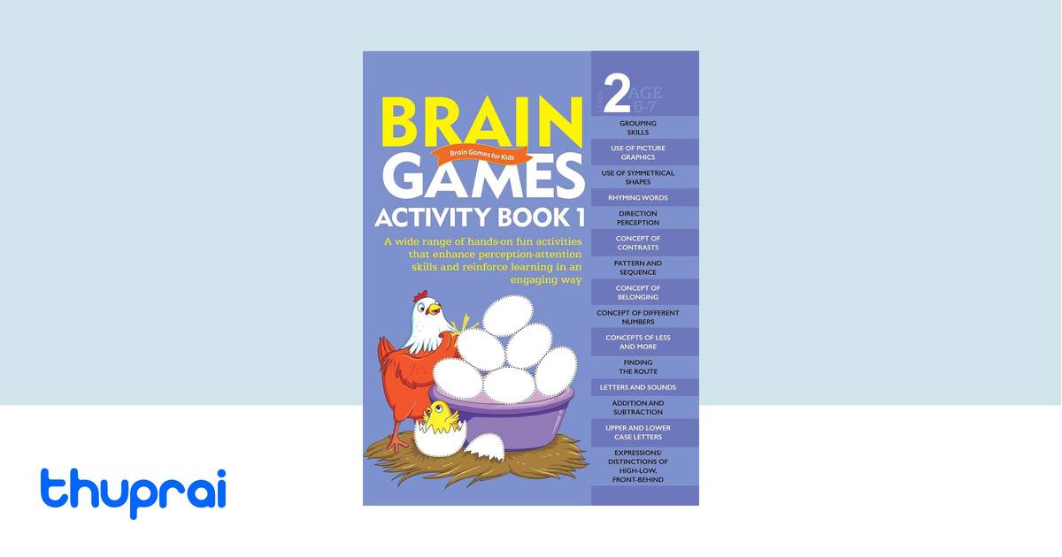 Buy Brain Games for Kids : Brain Games Activity Book Level 2 : Book-1 in Nepal | Thuprai