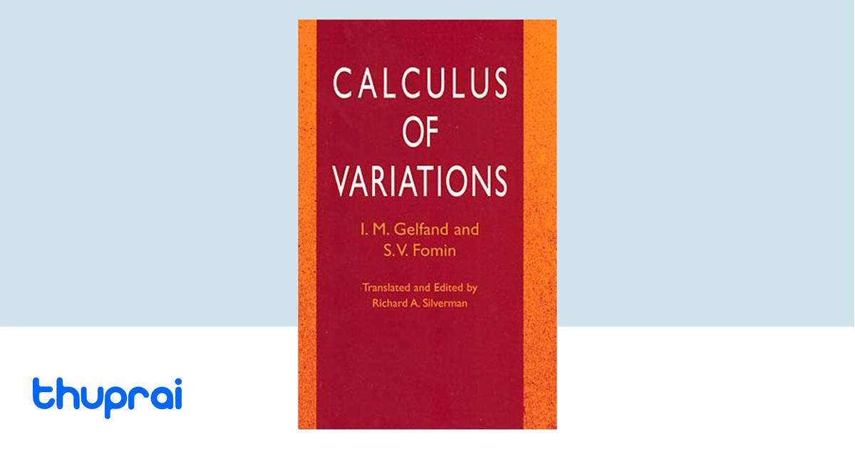 Buy Calculus Of Variations Dover Books On Mathematics In Nepal Thuprai