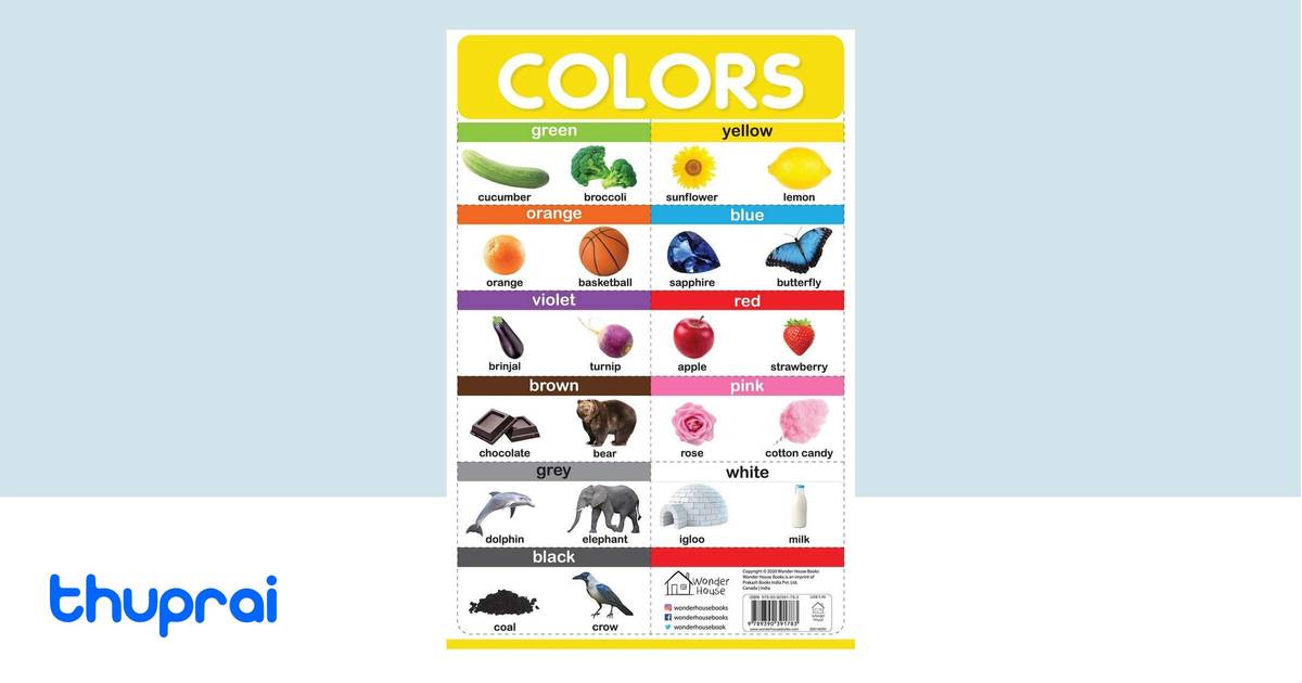 Buy Colors - My First Early Learning Wall Posters: For Preschool ...