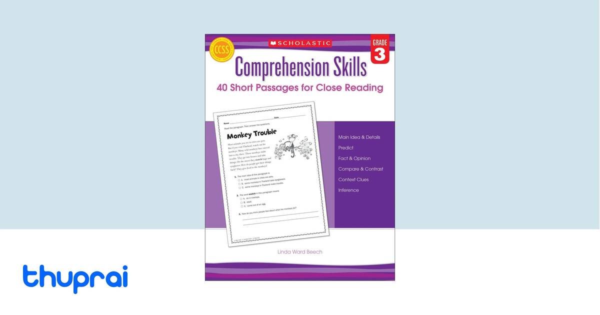 Comprehension Skills: Short Passages for Close Reading: Grade 3 by ...