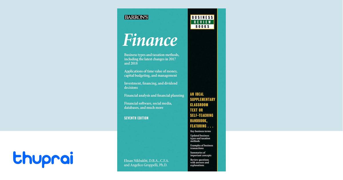 Finance (Barron's Business Review) by Angelico Groppelli Ph.D., Ehsan ...