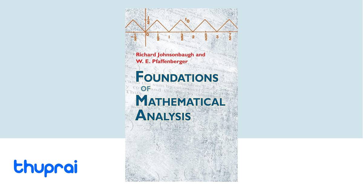 Buy Foundations of Mathematical Analysis in Nepal | Thuprai