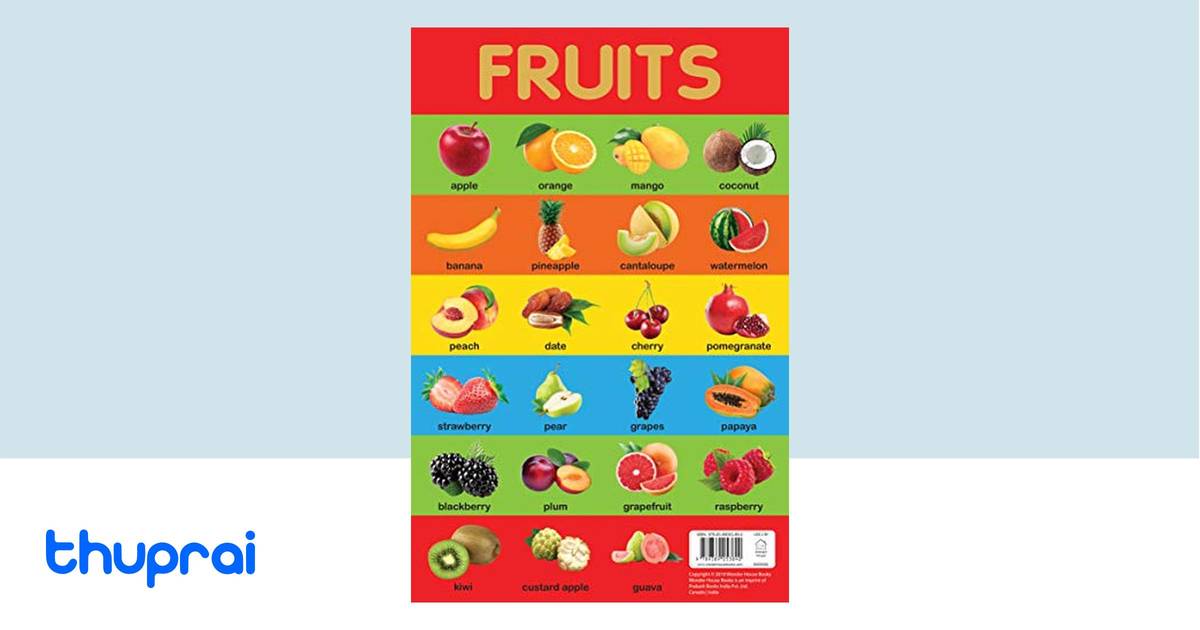 Buy Fruits Chart - Early Learning Educational Chart For Kids: Perfect ...
