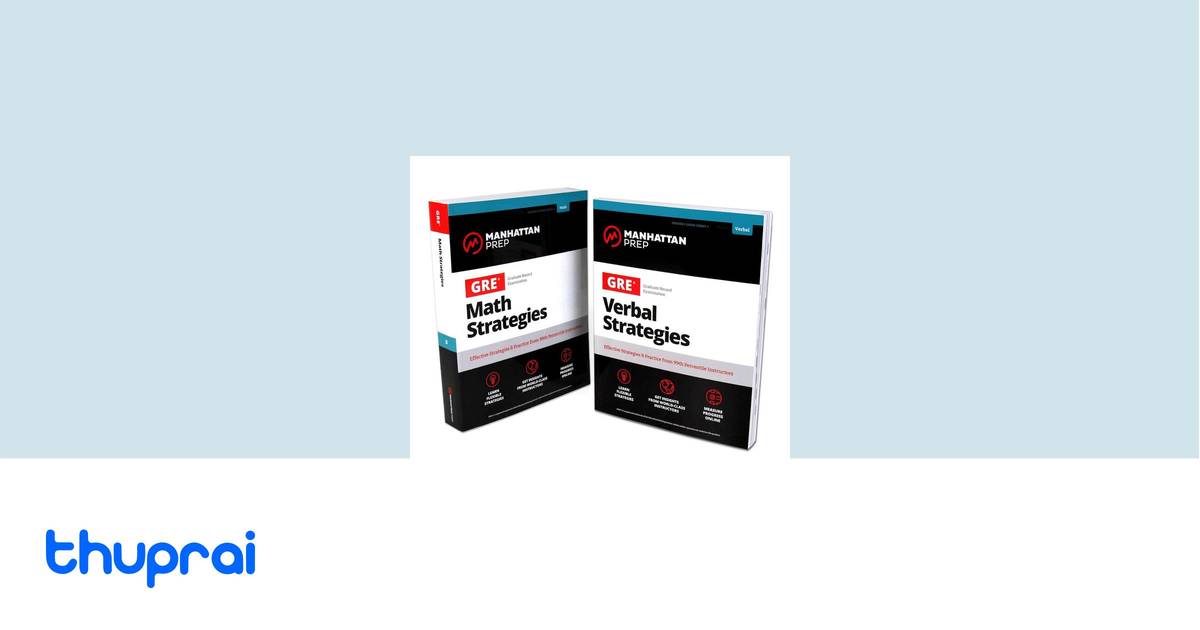 Buy GRE Math & Verbal Strategies Set in Nepal | Thuprai