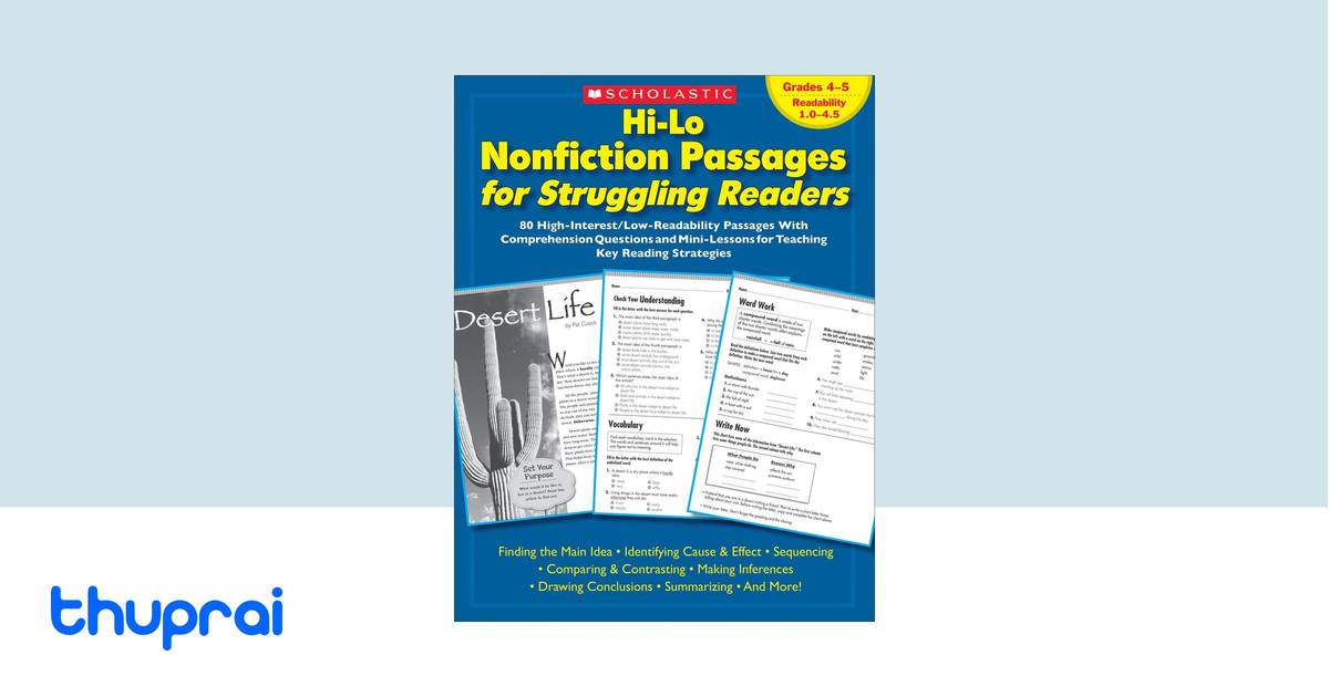Buy Hi-Lo Nonfiction Passages for Struggling Readers: Grades 4-5: 80 ...