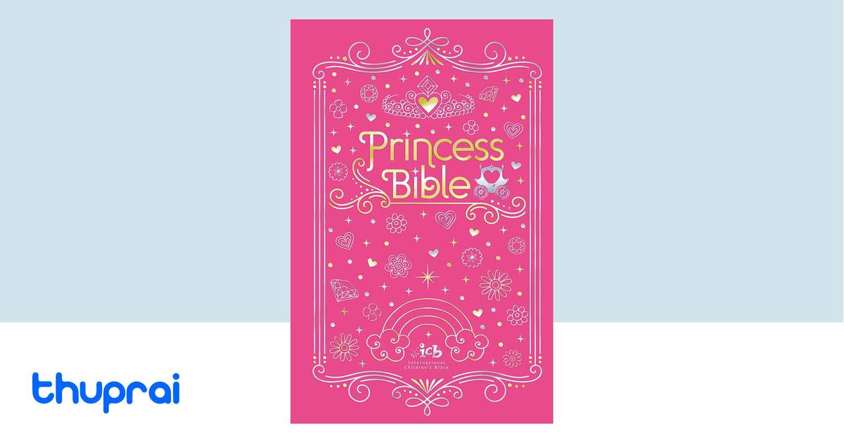 ICB, Princess Bible, Pink, Hardcover, with Coloring Sticker Book ...
