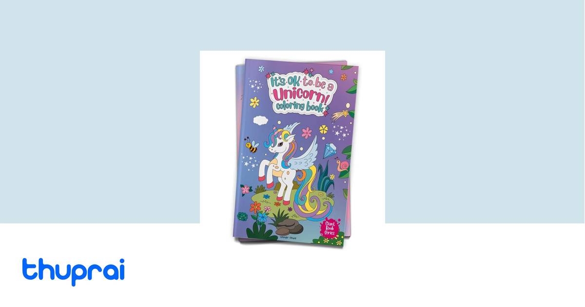 It's Ok to Be a Unicorn Coloring Book by Wonder House Books - Buy in ...