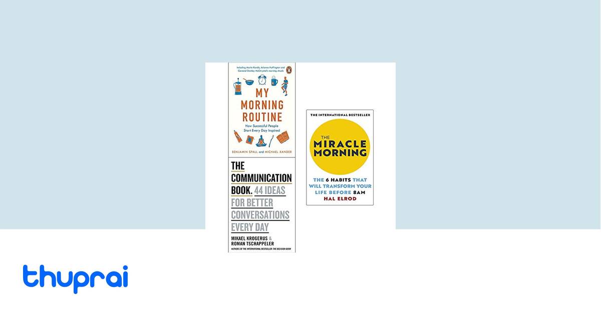 Buy My morning routine, communication book [hardcover] and miracle ...