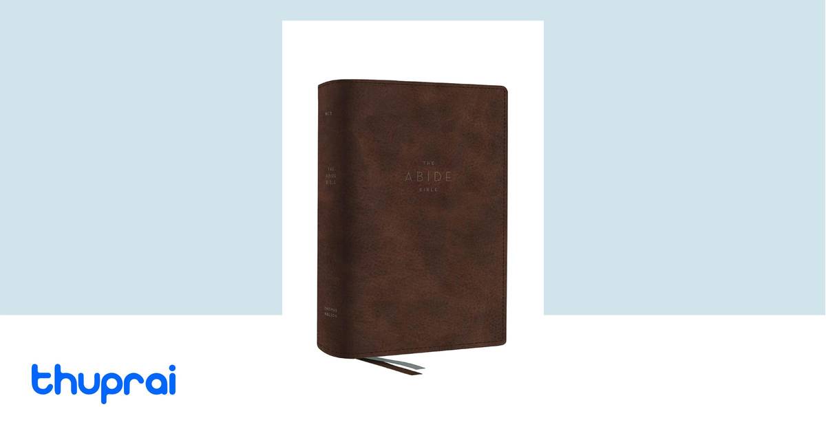 NET, Abide Bible, Leathersoft, Brown, Comfort Print: Holy Bible by ...