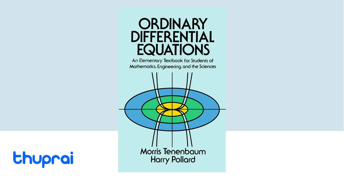 Buy Ordinary Differential Equations (Dover Books on Mathematics) in ...