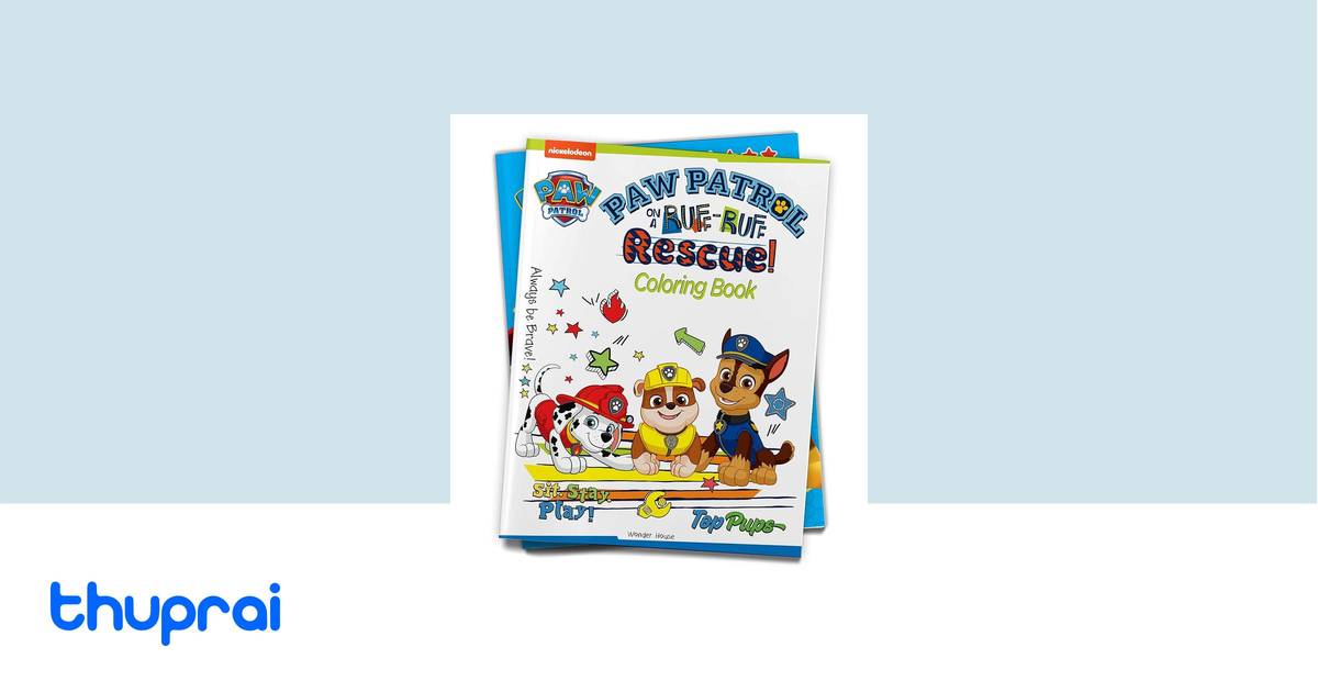 Buy Paw Patrol On A Ruff-Ruff Rescue: Paw Patrol Coloring Book For Kids ...
