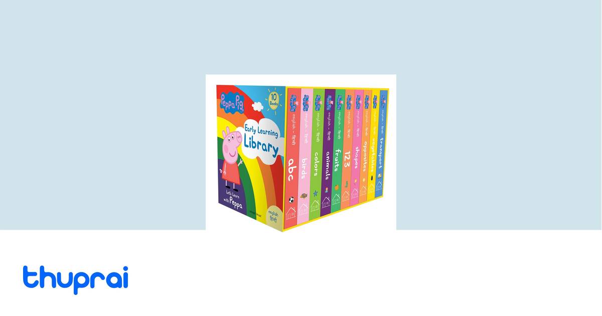 Buy Peppa Pig Early Learning Library (English-Hindi): Boxset of 10 ...