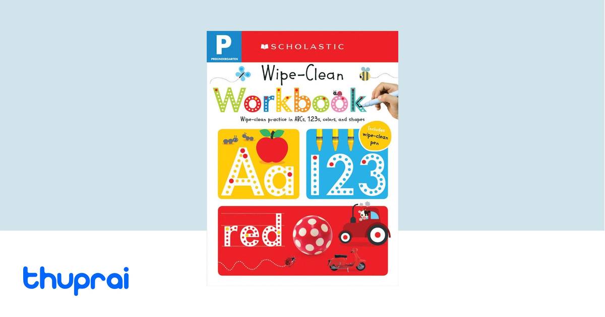Buy Pre-K Wipe-Clean Workbook: Scholastic Early Learners (Wipe-Clean ...