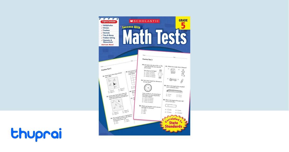 Buy Scholastic Success with Math Tests, Grade 5 in Nepal | Thuprai