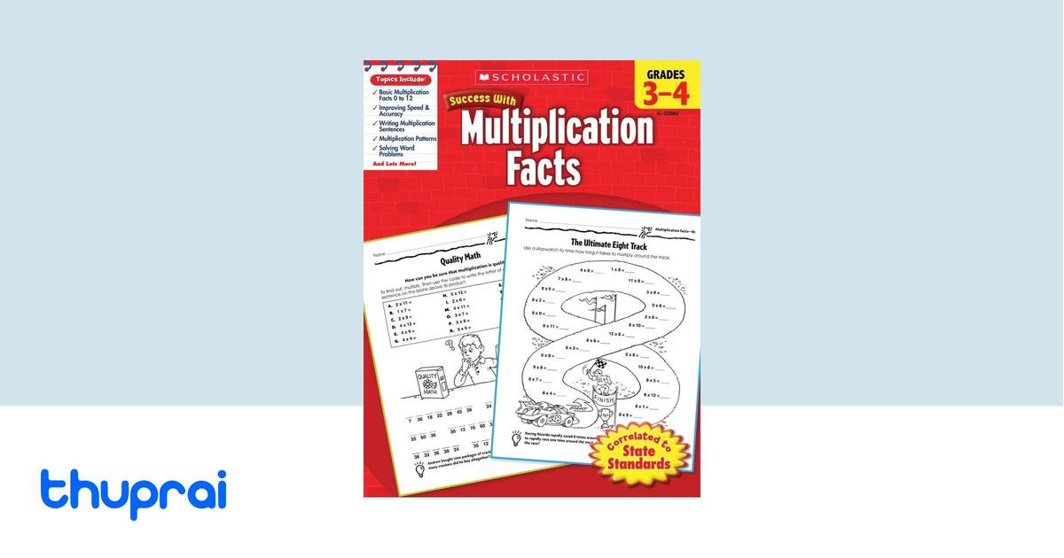 Scholastic Success with Multiplication Facts, Grades 3-4 by Scholastic ...