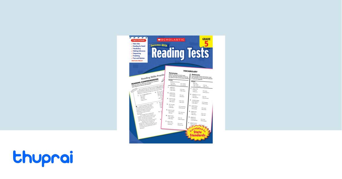 Buy Scholastic Success With Reading Tests, Grade 5 in Nepal | Thuprai