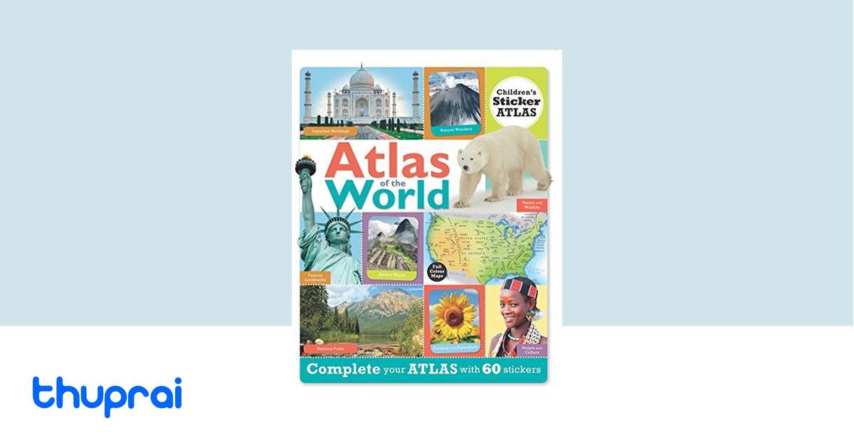 Buy Sticker Atlas of the World in Nepal | Thuprai