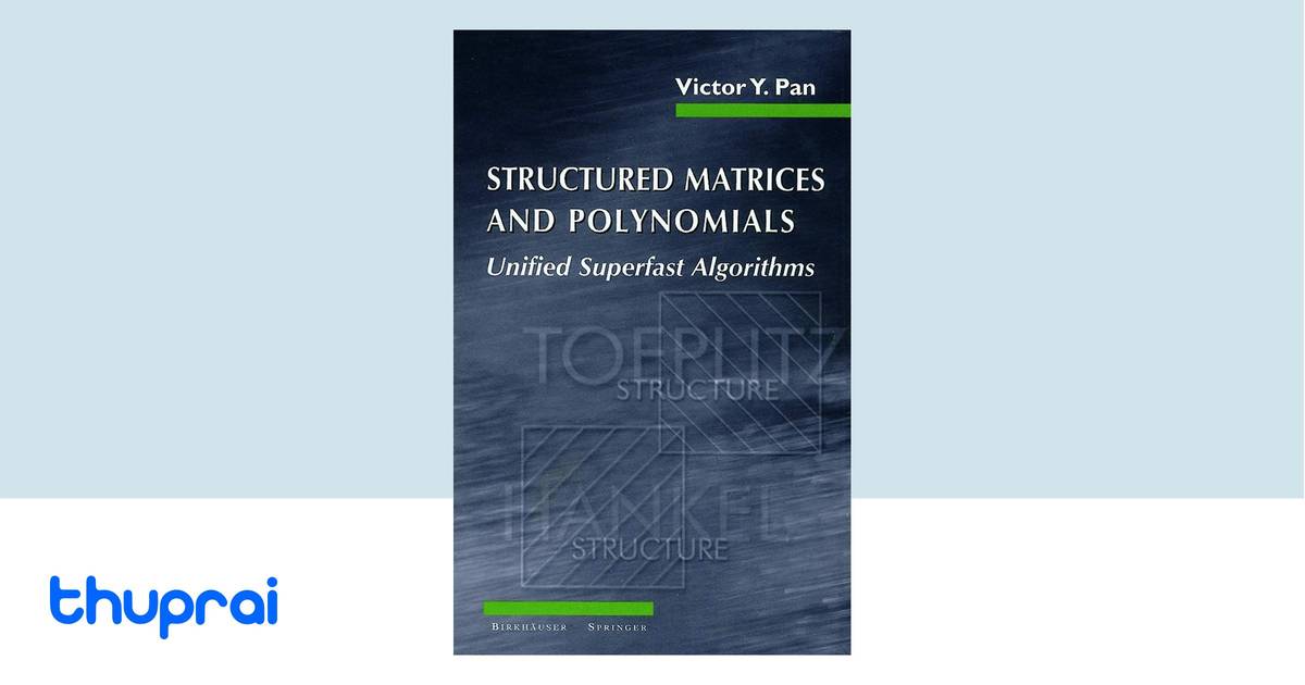 Buy Structured Matrices and Polynomials in Nepal | Thuprai