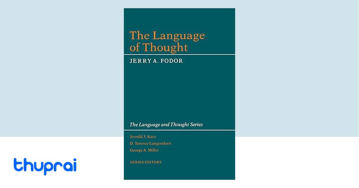 Buy The Language of Thought (The Language and Thought Series) in Nepal ...