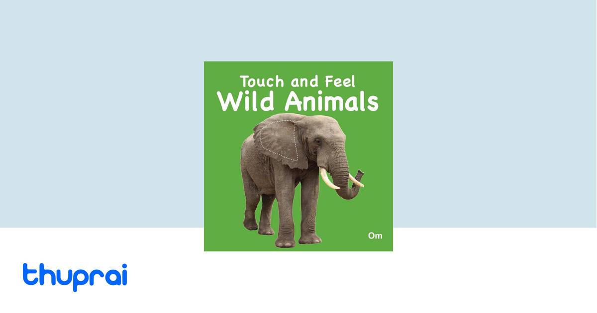 Touch and Feel Wild Animals (Board book for children) by Om Books ...