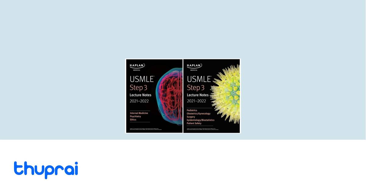 Buy USMLE Step 3 Lecture Notes 2021-2022 (USMLE Prep) in Nepal | Thuprai
