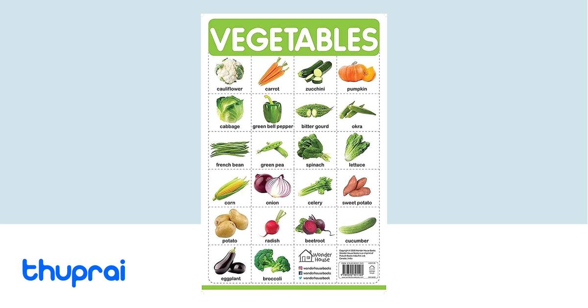 Buy Vegetables - My First Early Learning Wall Chart: For Preschool ...