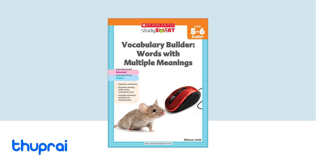 Buy Vocabulary Builder: Words With Multiple Meanings, Level 5-6 English (Scholastic Study Smart ...
