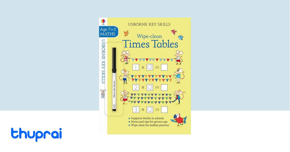 Buy Wipe-Clean Times Tables 7-8 (Key Skills) in Nepal | Thuprai