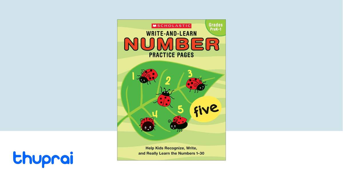 Buy Write-and-Learn Number Practice Pages: Help Kids Recognize, Write ...