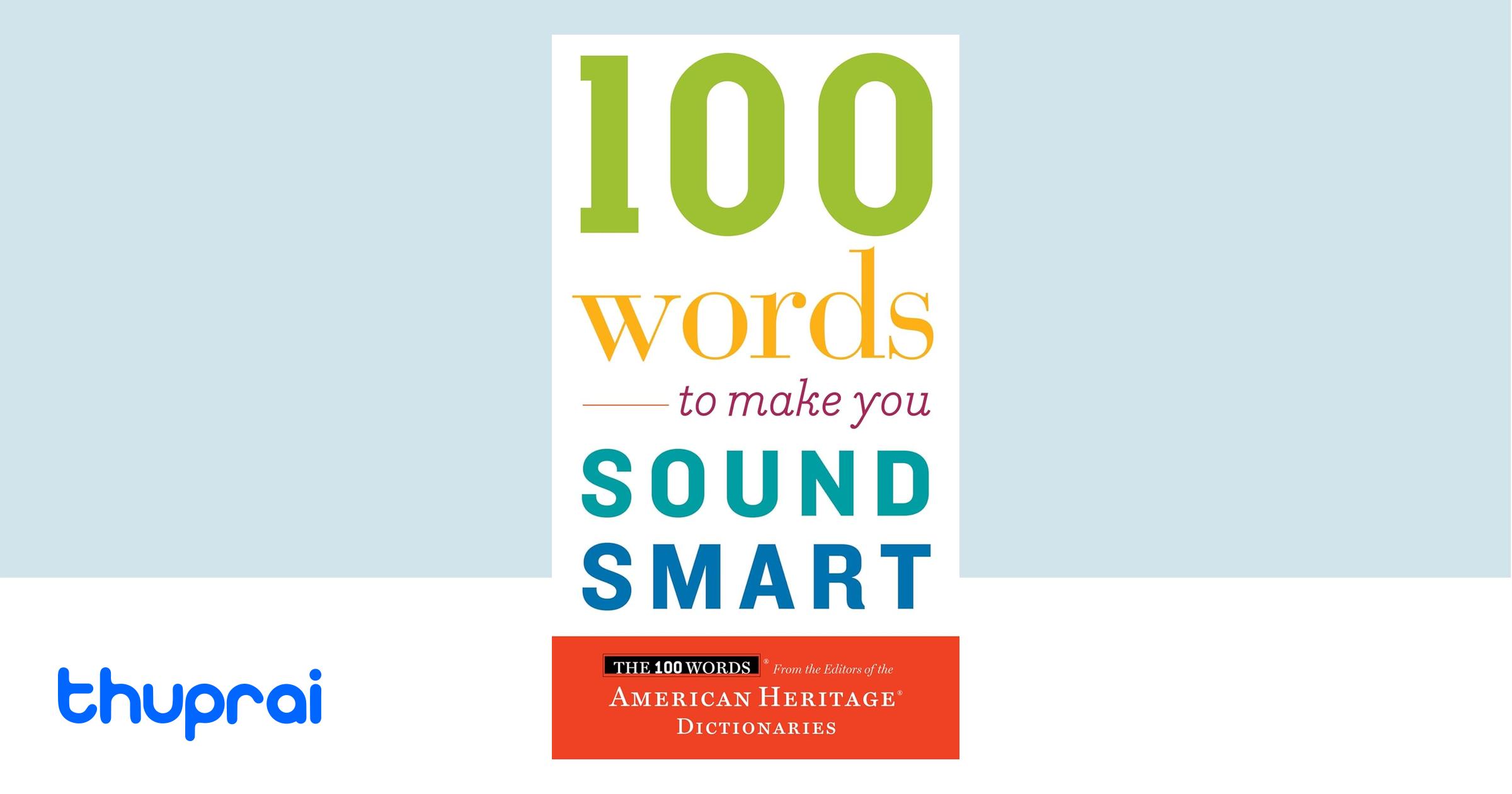 Buy 100 Words to Make You Sound Smart in Nepal | Thuprai