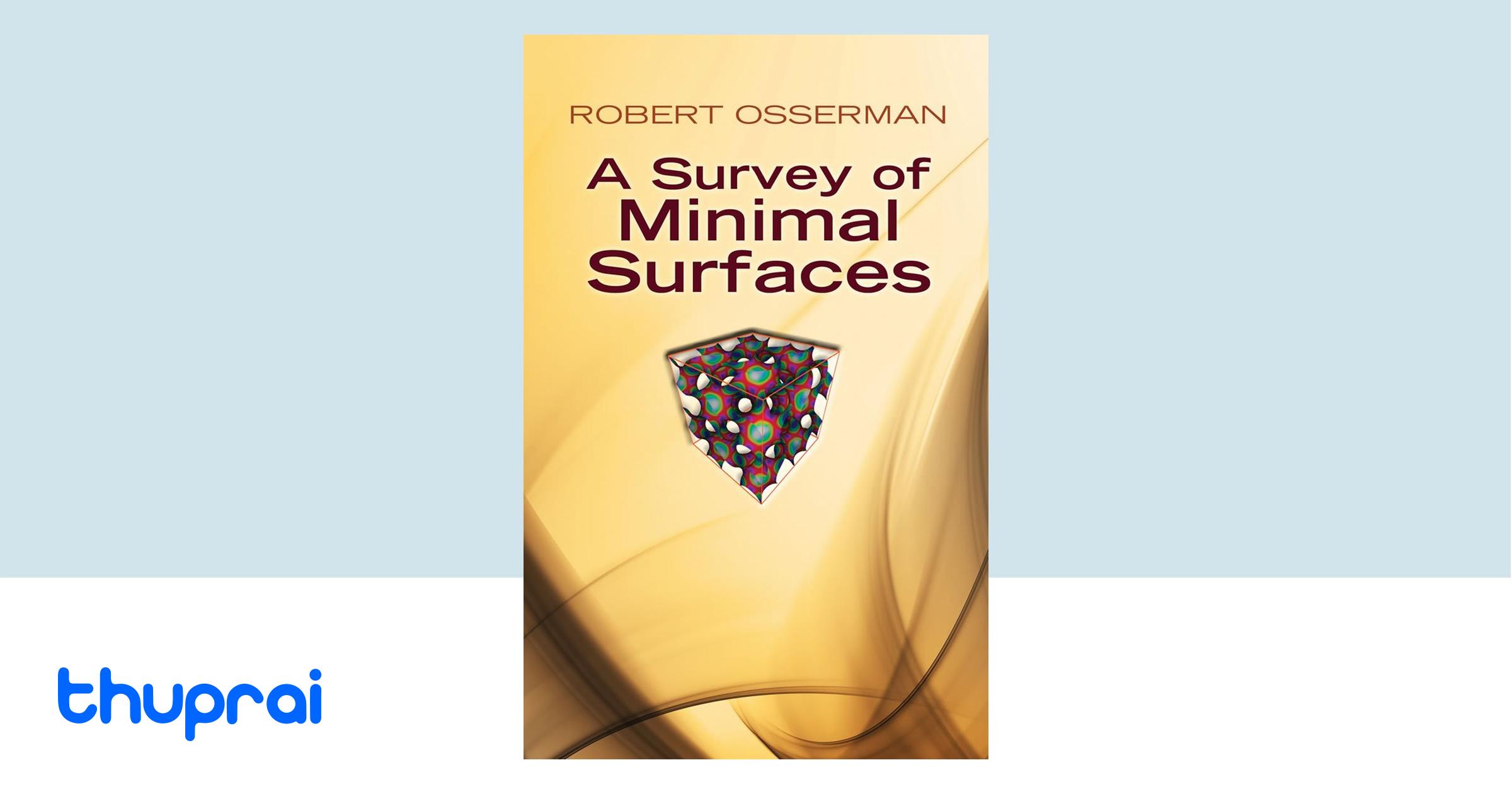 Buy A Survey of Minimal Surfaces (Dover Books on Mathematics) in Nepal ...