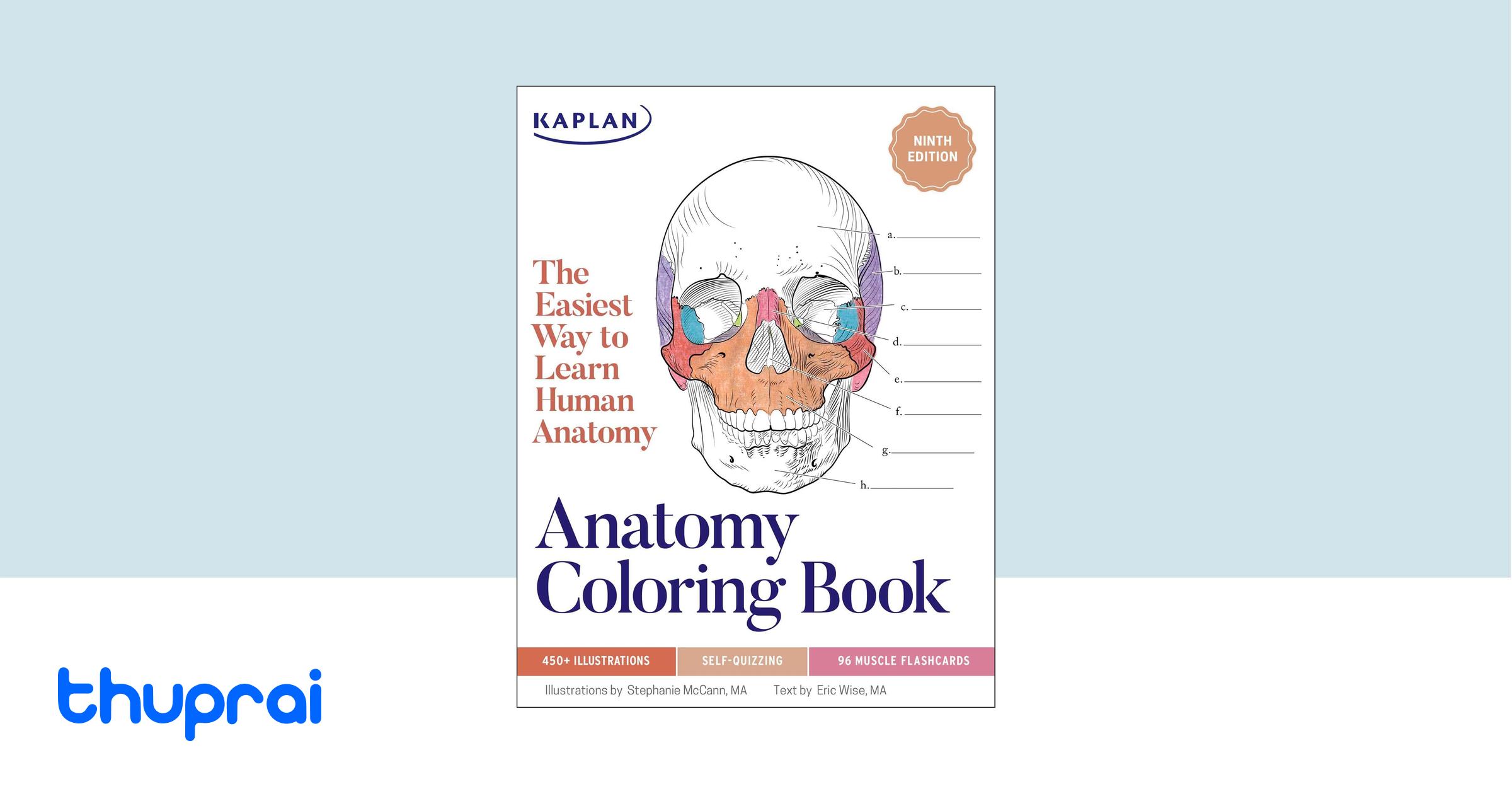 Buy Anatomy Coloring Book (Kaplan Test Prep) in Nepal | Thuprai