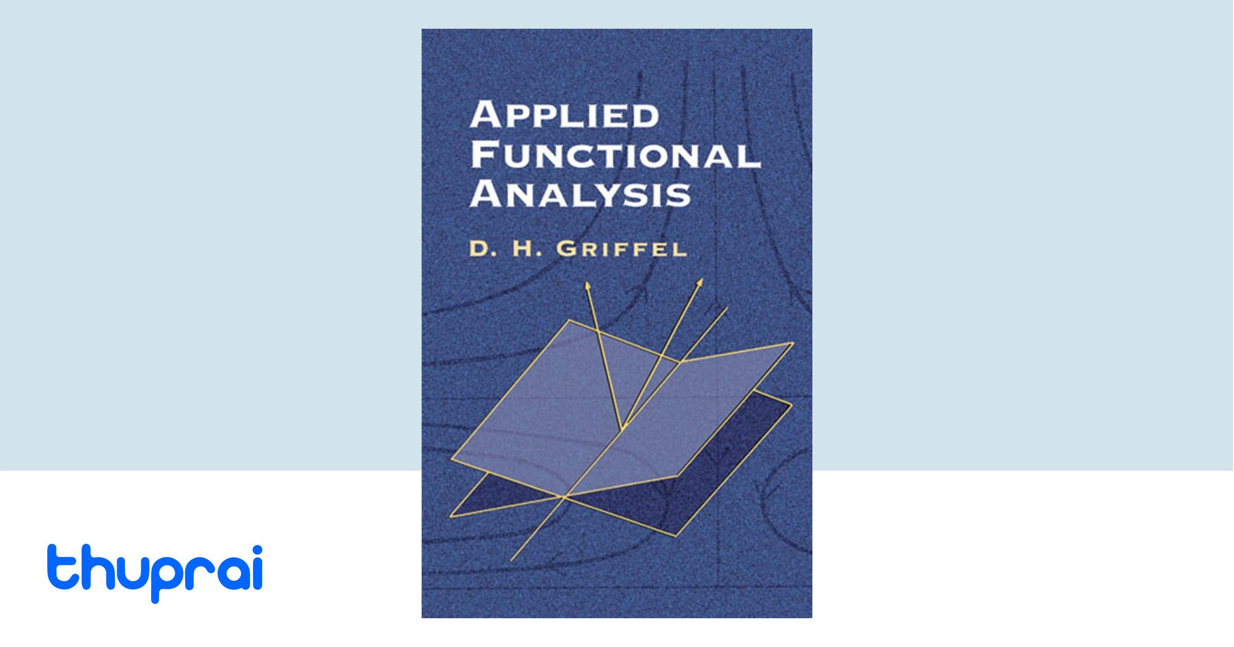 Buy Applied Functional Analysis Dover Books On Mathematics In Nepal Thuprai