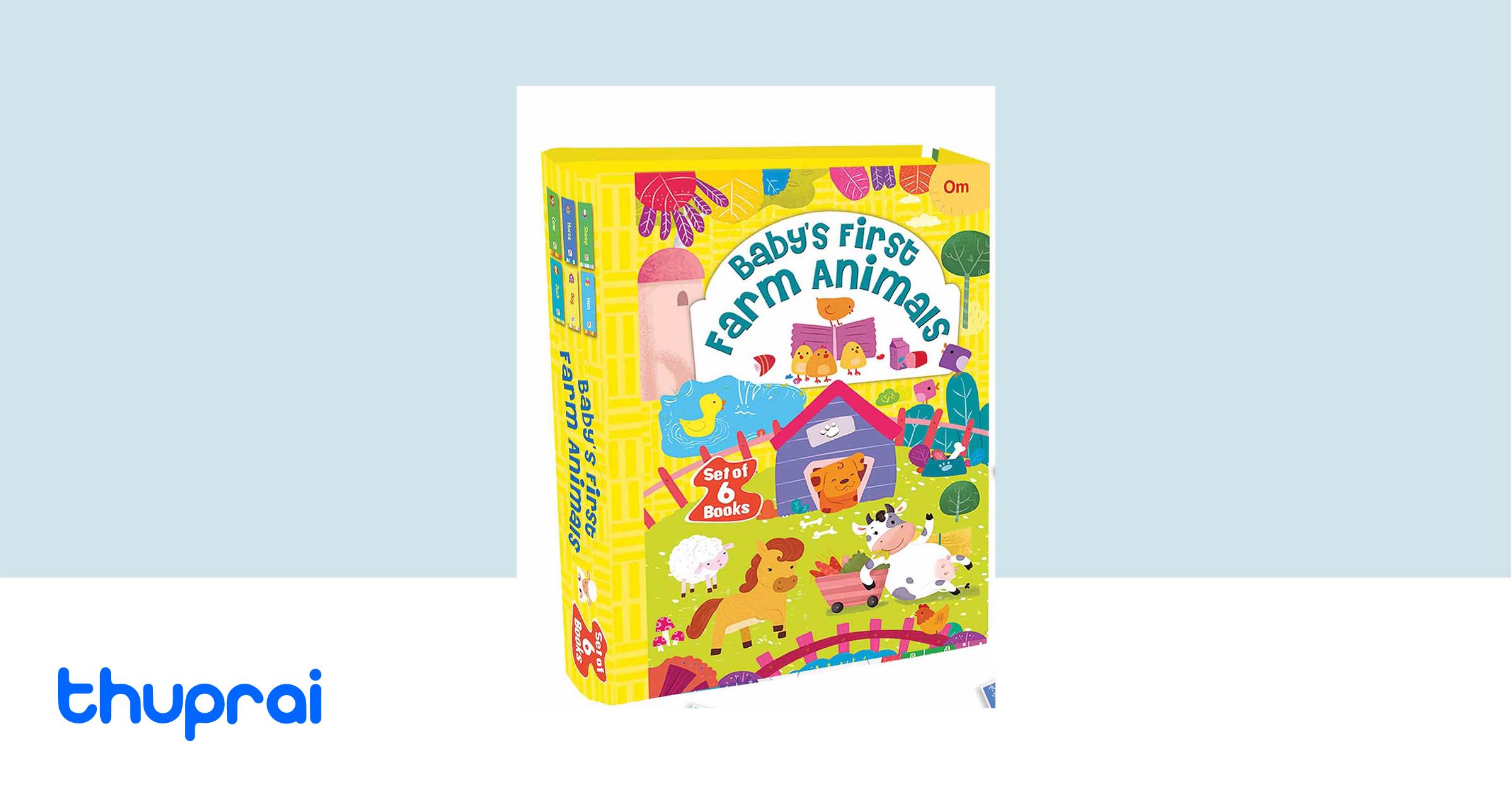 Baby’s First Farm Animals (Box) (Board book for children) - Om Books ...