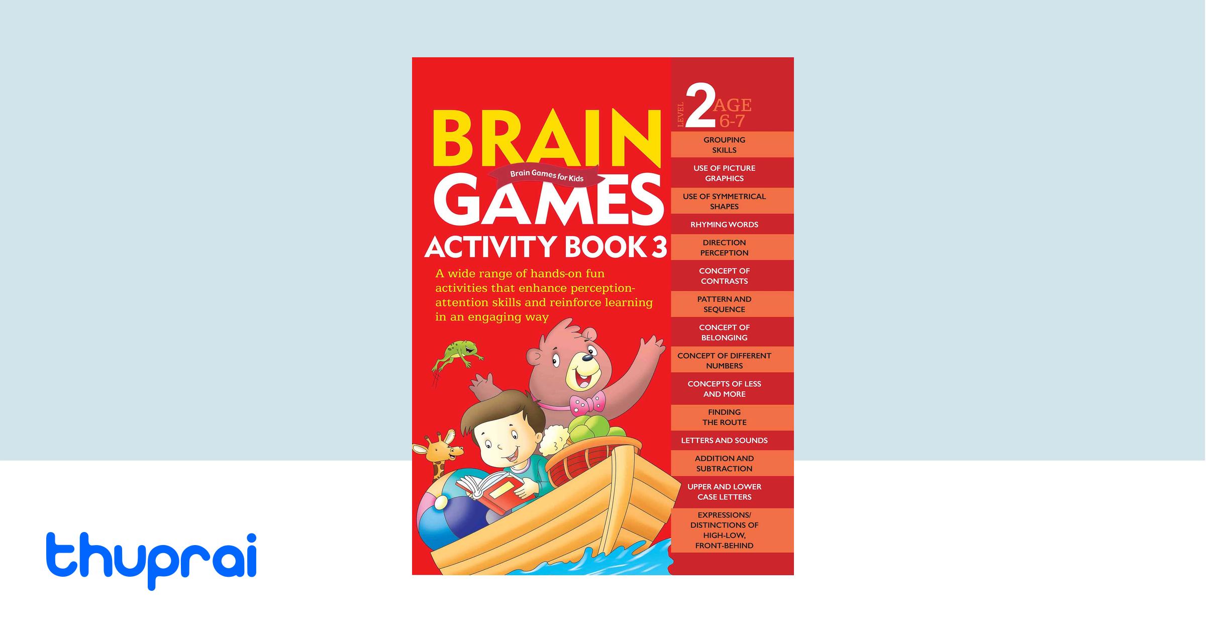 Buy Brain Games for Kids : Brain Games Activity Book Level 2 : Book-3 ...
