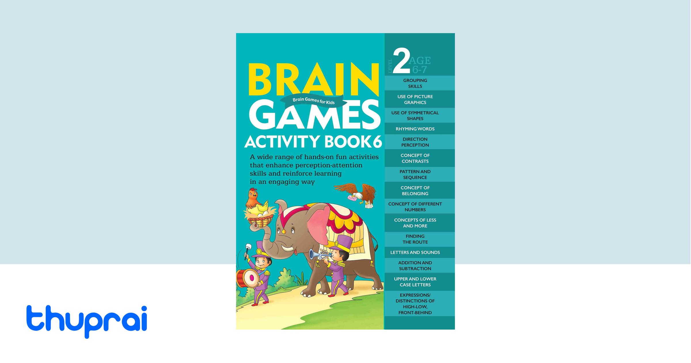 Buy Brain Games for Kids : Brain Games Activity Book Level 2 : Book-6 ...