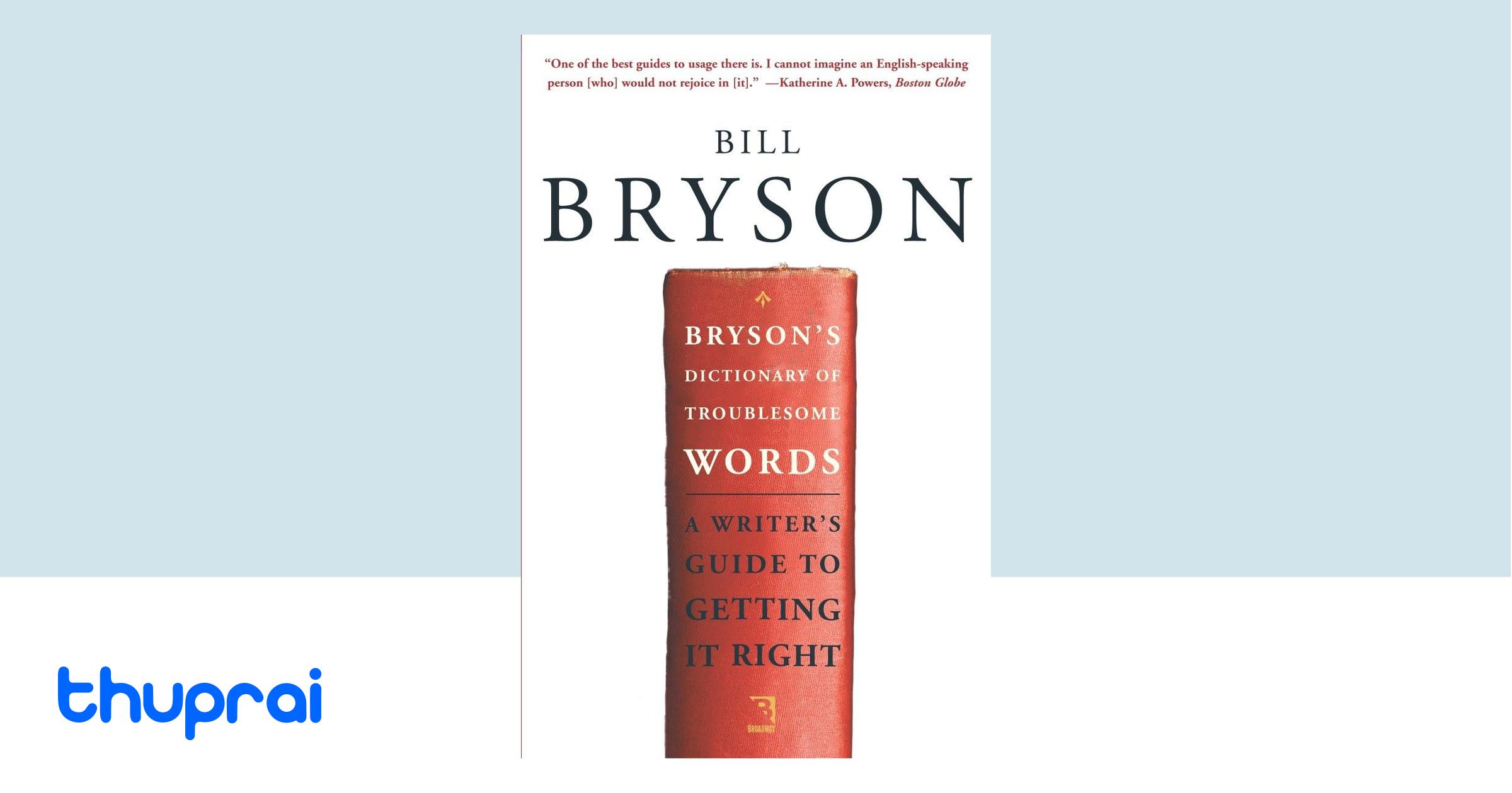 Buy Bryson's Dictionary of Troublesome Words in Nepal | Thuprai