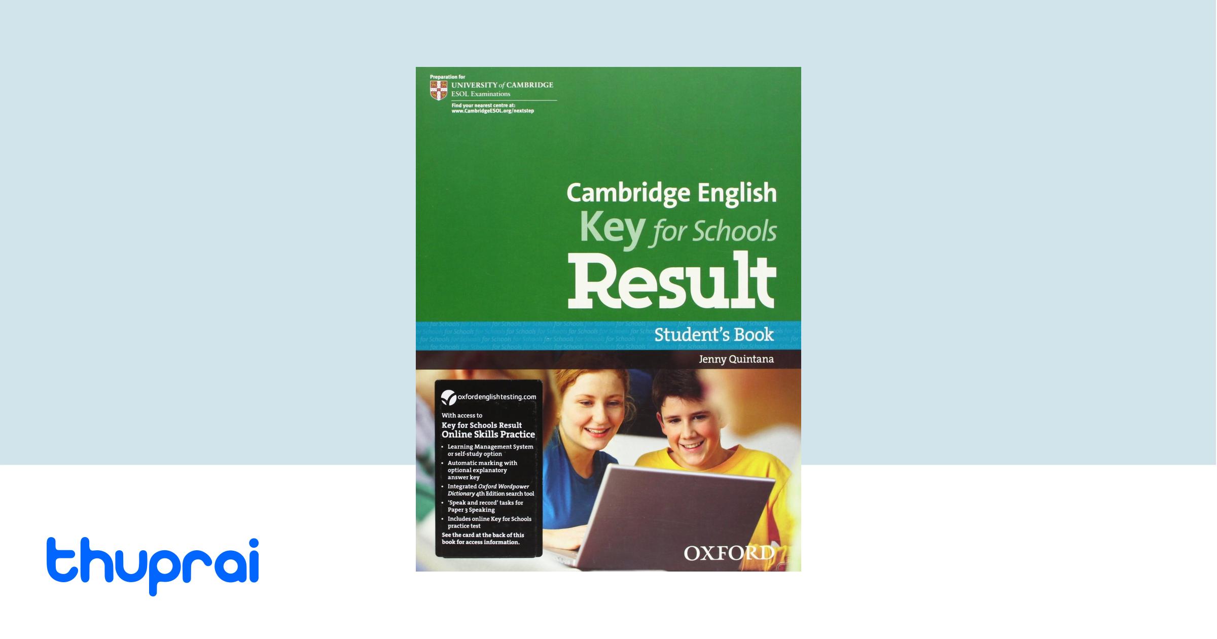 Buy Cambridge English: Key for Schools Result: Student's Book and ...