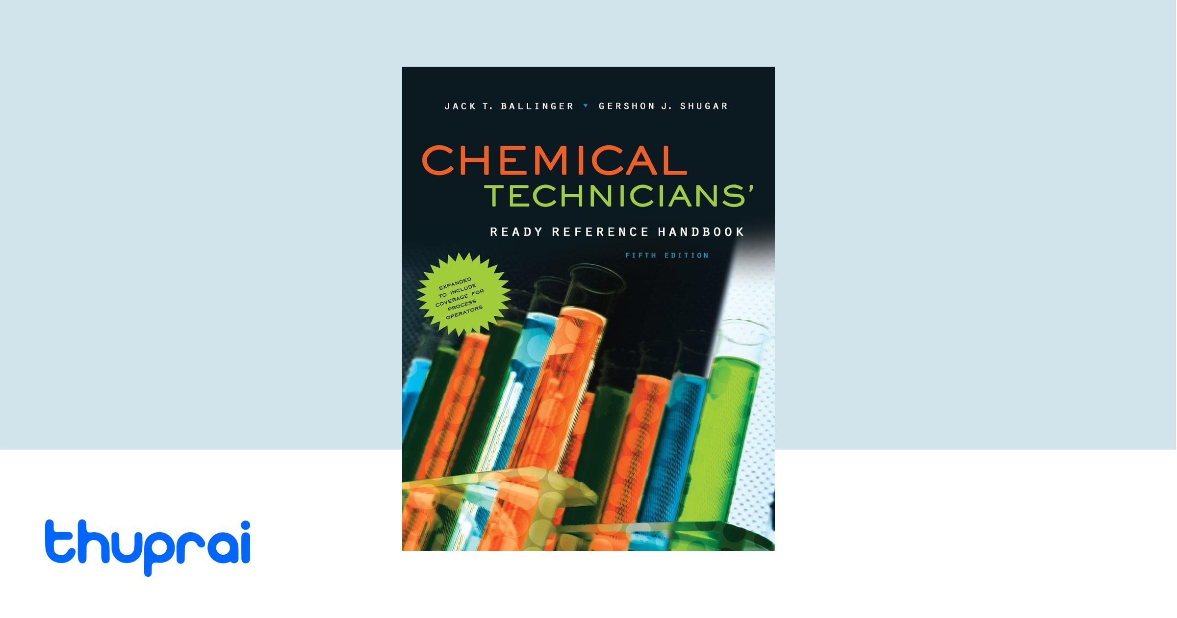 Buy Chemical Technicians' Ready Reference Handbook, 5th Edition in ...