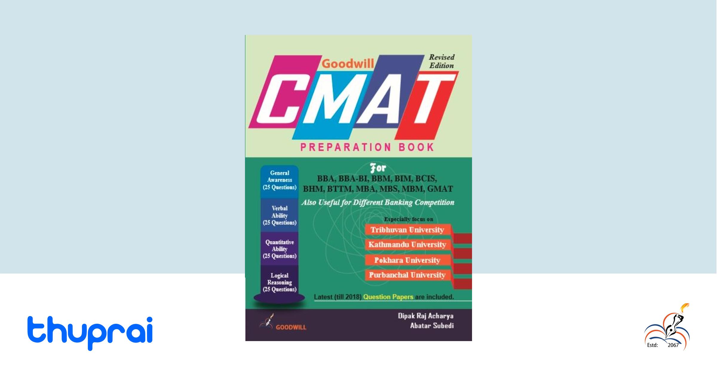 CMAT PREPARATION BOOK - Dipak Raj Acharya, Abatar Subedi | Thuprai