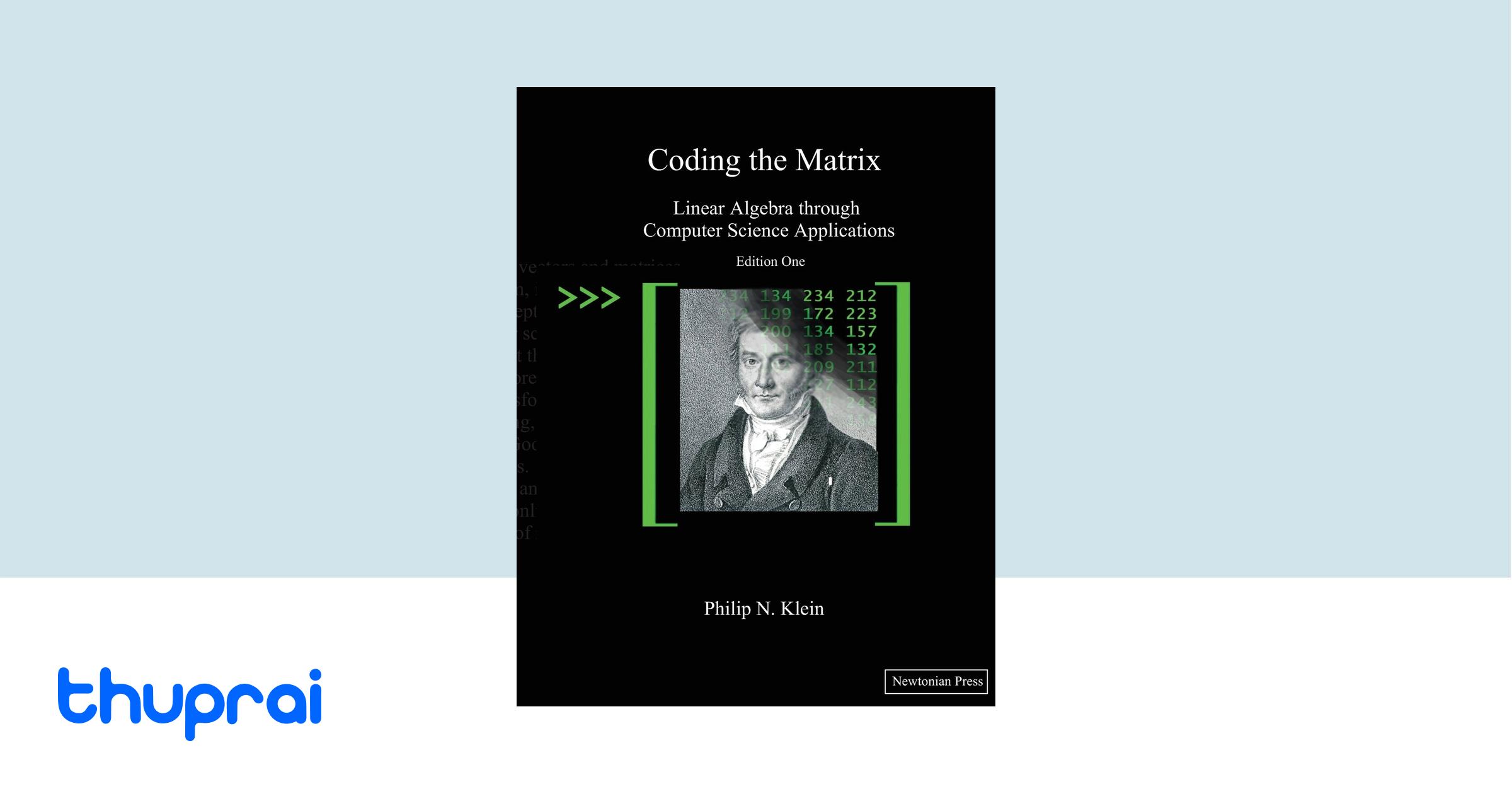 Buy Coding the Matrix in Nepal | Thuprai